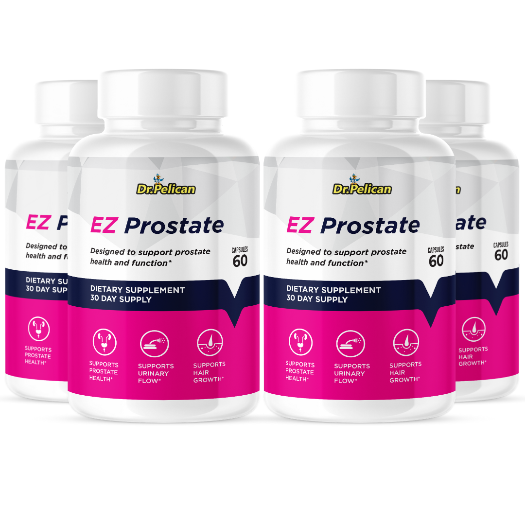 EZ Prostate - Prostate Support- 4 Bottles- 240 Capsules – Pelican Vitamins