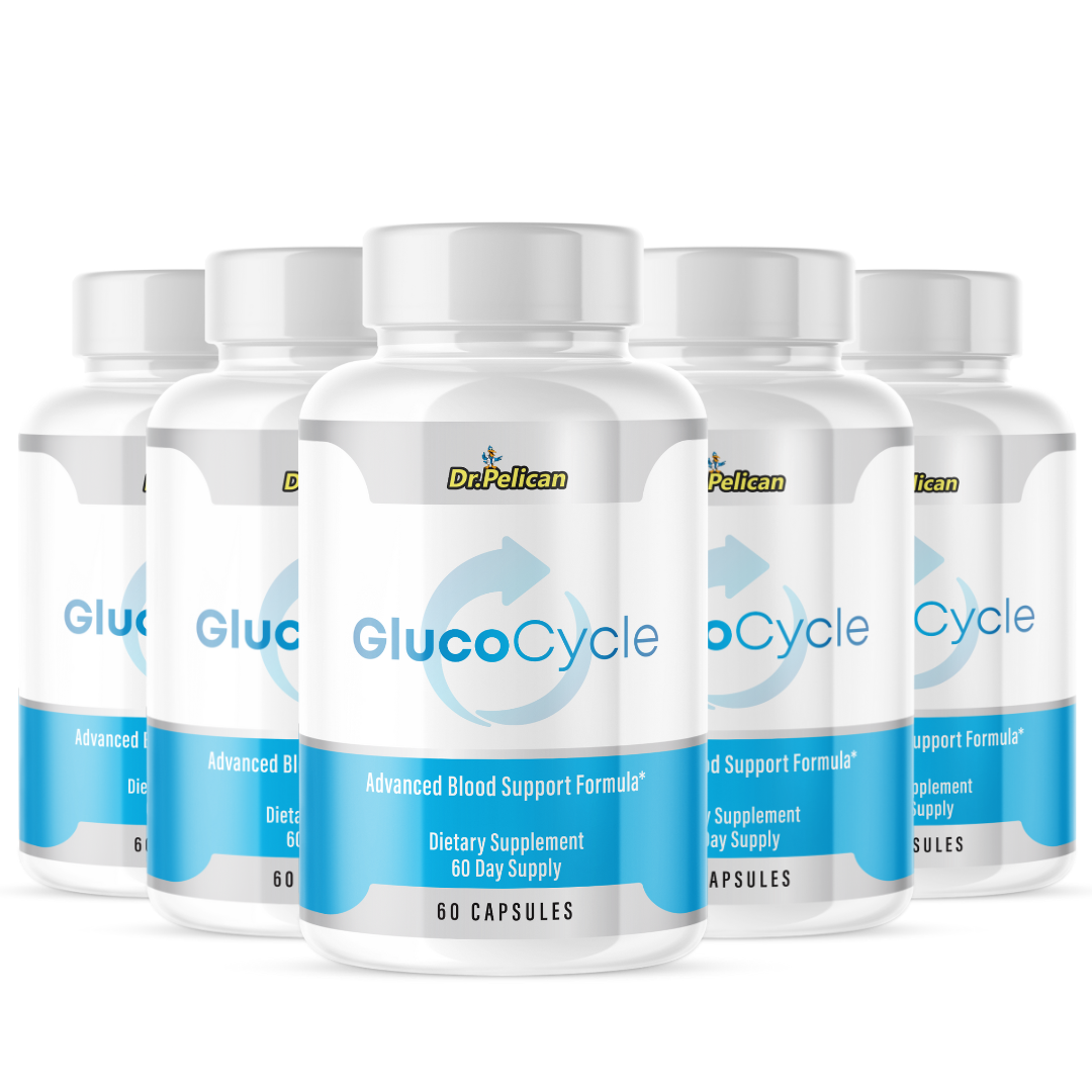 GlucoCycle Blood Support 5 Bottles 300 Capsules – Pelican Vitamins