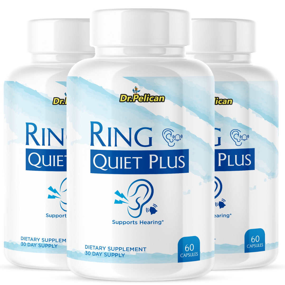 Ring Quiet Plus- Hearing Support- 3 Bottles- 180 Capsules – Pelican Vitamins