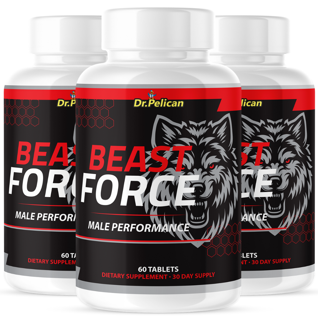 BeastForce- Men's Health & Performance- 3 Bottles- 180 Tablets – Pelican Vitamins