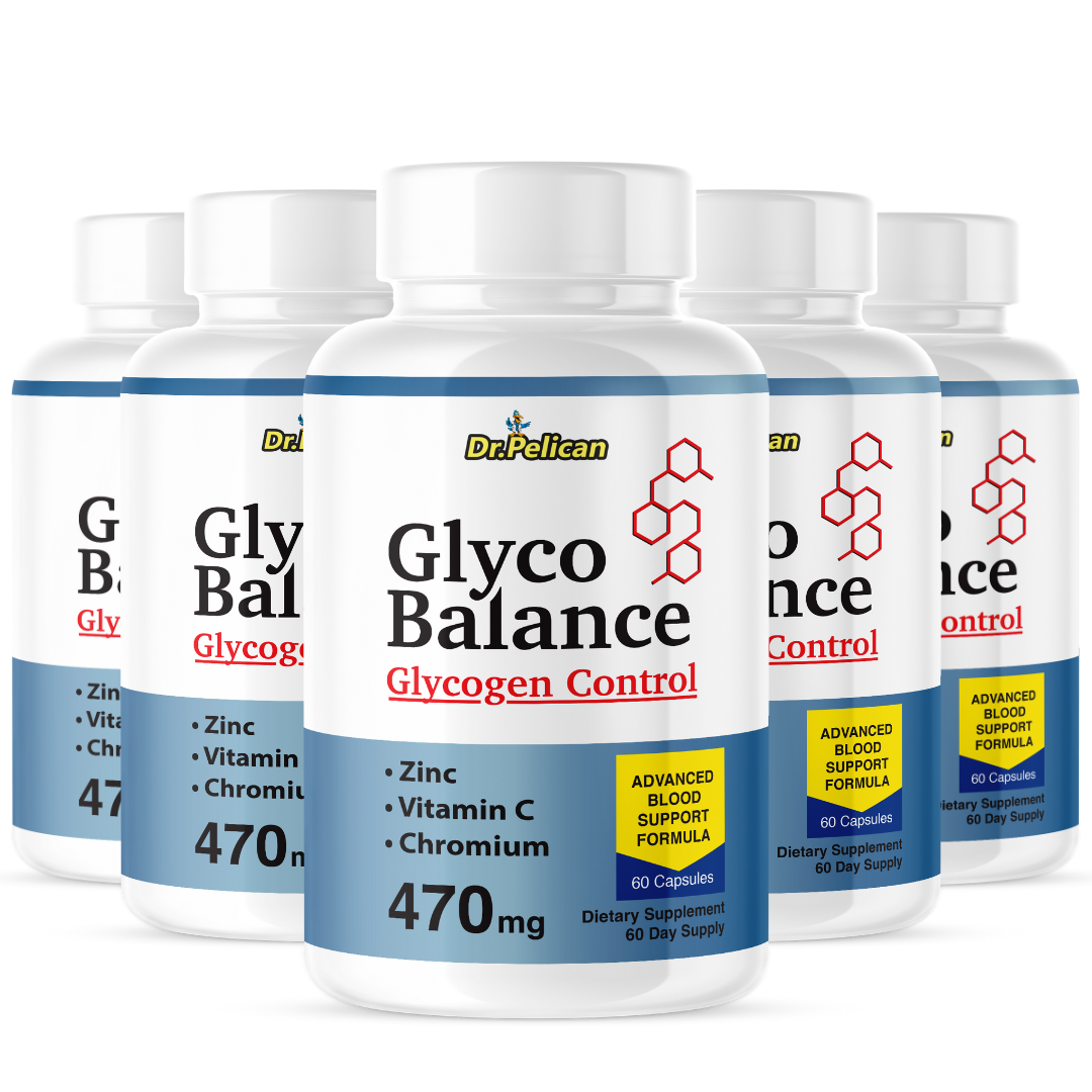Glyco Balance Glycogen Control- Blood & Heart Support- 5 Bottles- 300 – Pelican Vitamins