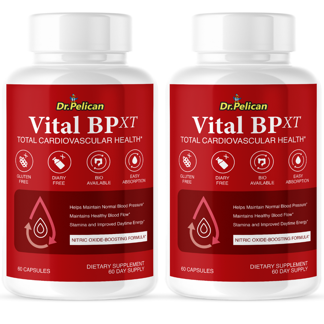 Vital BP XT- Blood Support- 2 Bottles- 120 Capsules – Pelican Vitamins