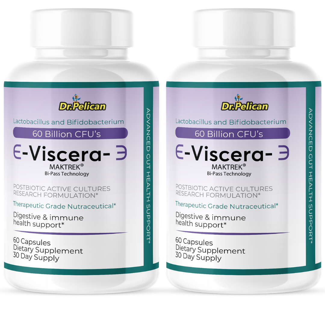 Viscera- Digestive Support- 2 Bottles- 120 Capsules – Pelican Vitamins