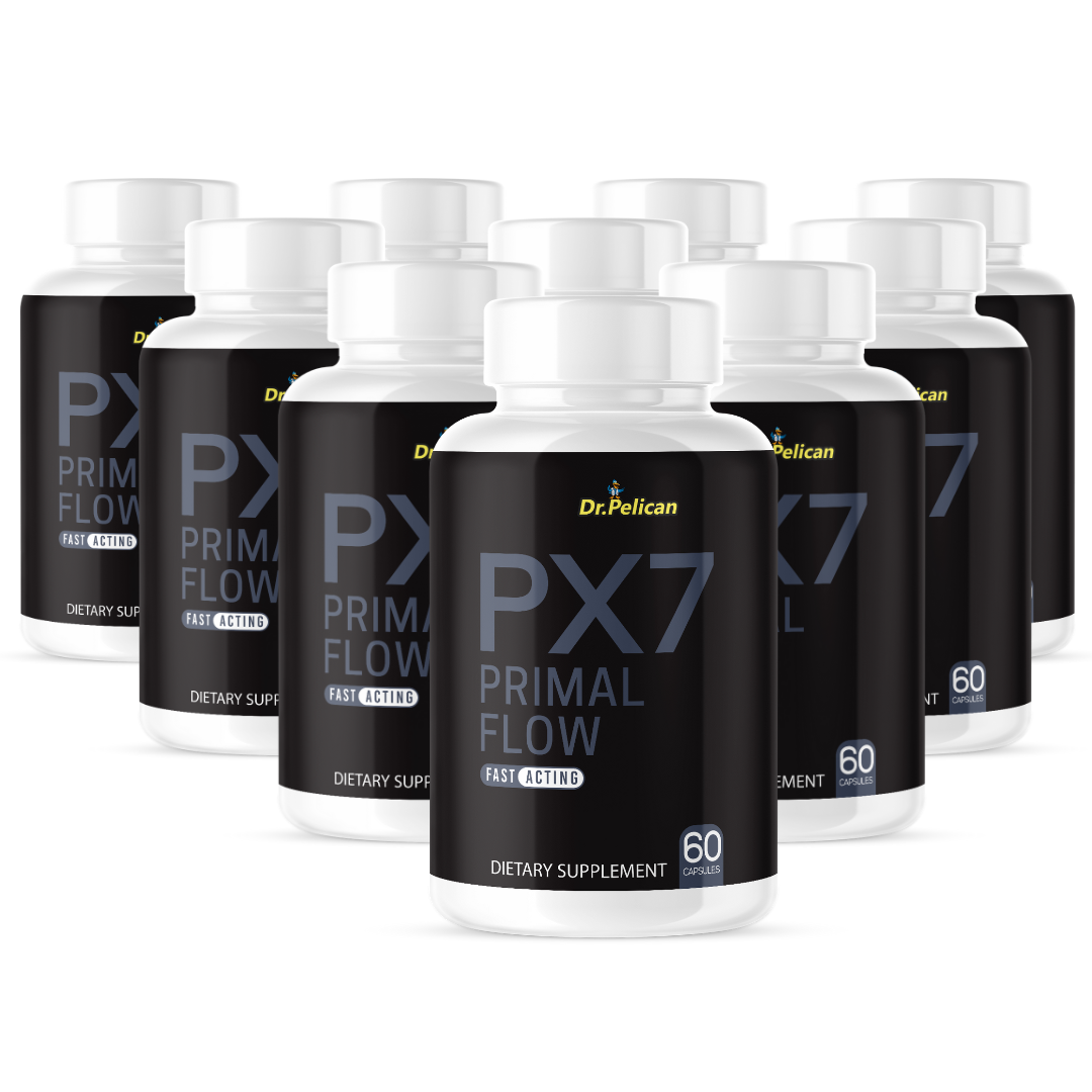PX7 Primal Flow Advanced Prostate Support- Circulation- 10 Bottles- 60 ... PX7 Primal Flow Advanced Prostate Support- Circulation- 10 Bottles- 60 ...