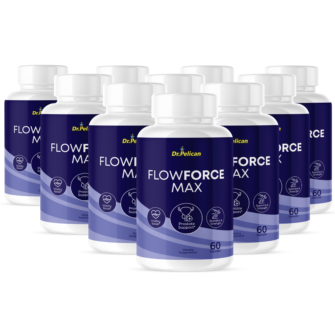 Flowforce Max- Prostate Support/Stamina/Strength- 10 Bottles- 600 Caps – Pelican Vitamins