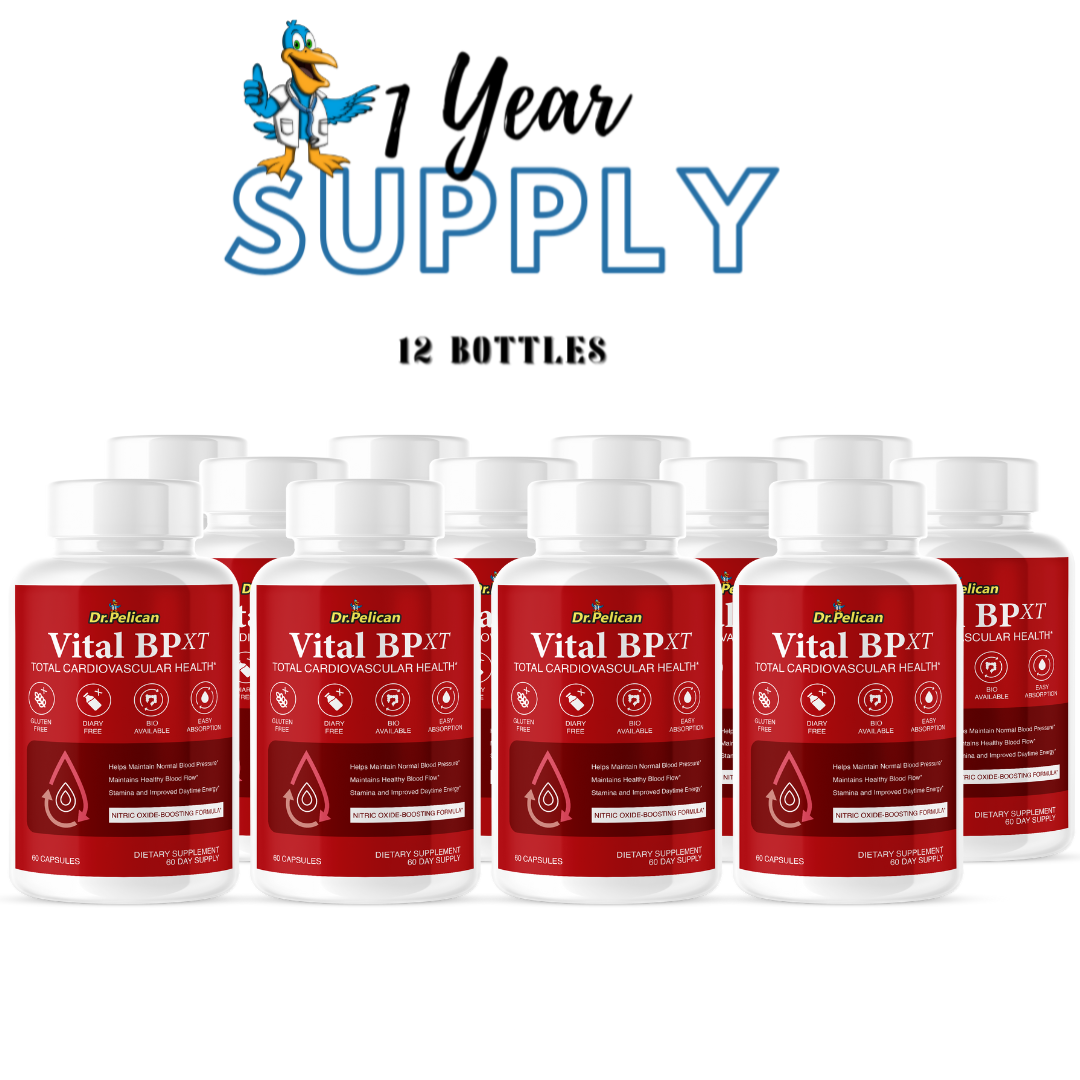 Vital BP XT- Blood Support- 12 Bottles- 720 Capsules – Pelican Vitamins