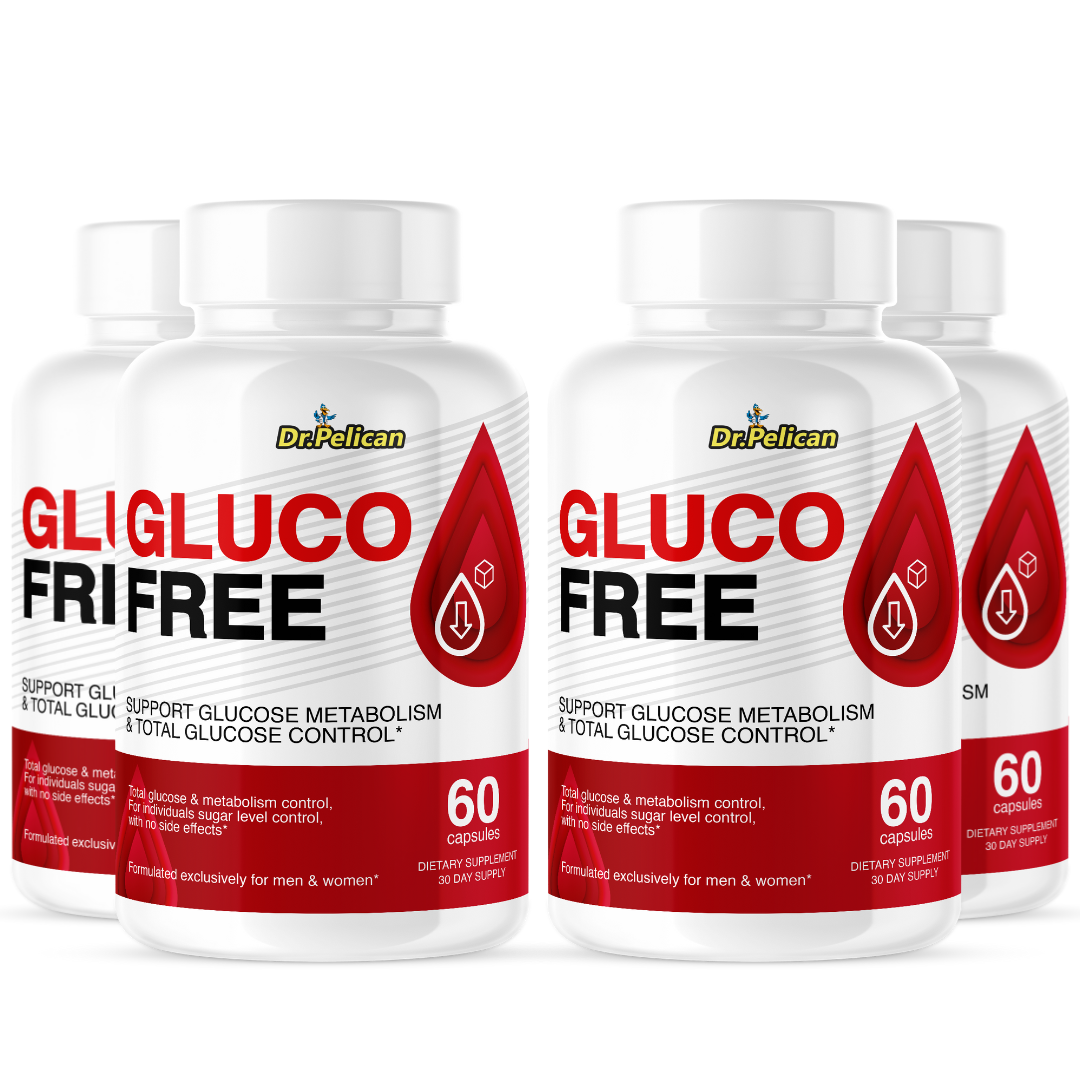 Gluco Free- Blood Support- 4 Bottles- 240 Capsules – Pelican Vitamins