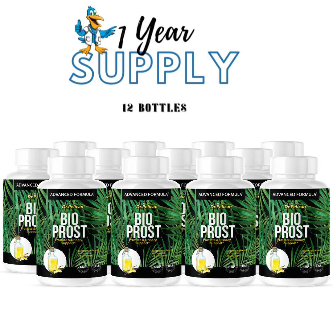 Bio Prost- Prostate Support- 12 Bottles- 720 Capsules – Pelican Vitamins