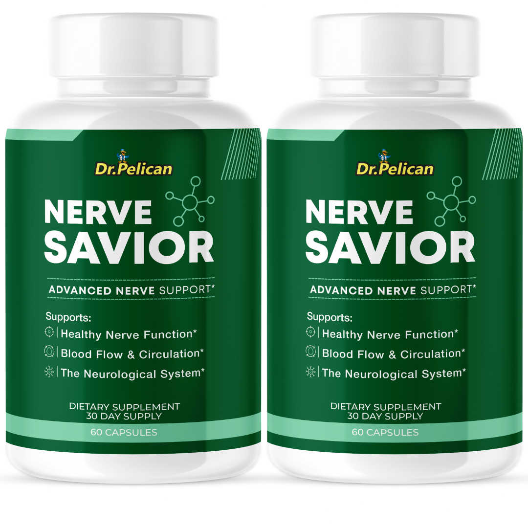 Nerve Savior- Brain Support- 2 Bottles- 120 Capsules – Pelican Vitamins