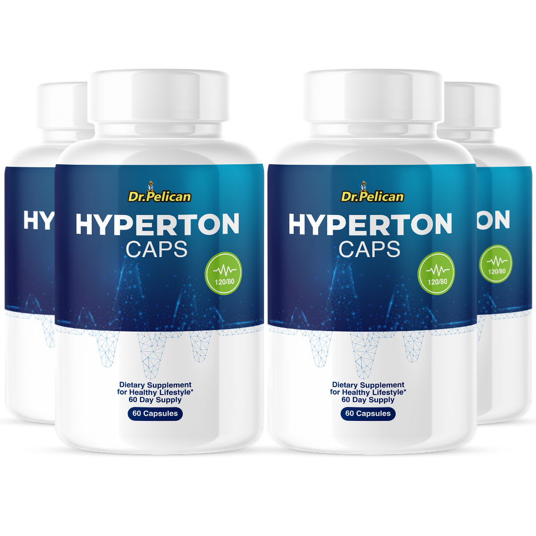 Hyperton Caps- Blood Support- 4 Bottles- 240 Capsules – Pelican Vitamins