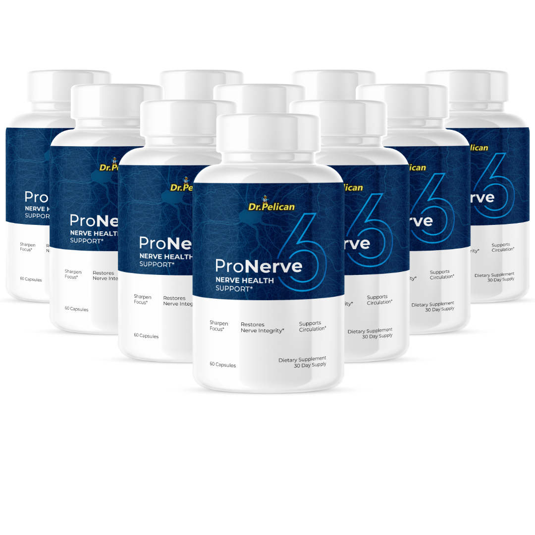 ProNerve 6 - Nerve & Brain Support- 10 Bottles- 600 Capsules – Pelican ...