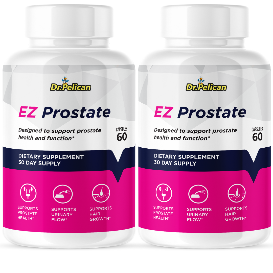 EZ Prostate - Prostate Support- 2 Bottles- 120 Capsules – Pelican Vitamins