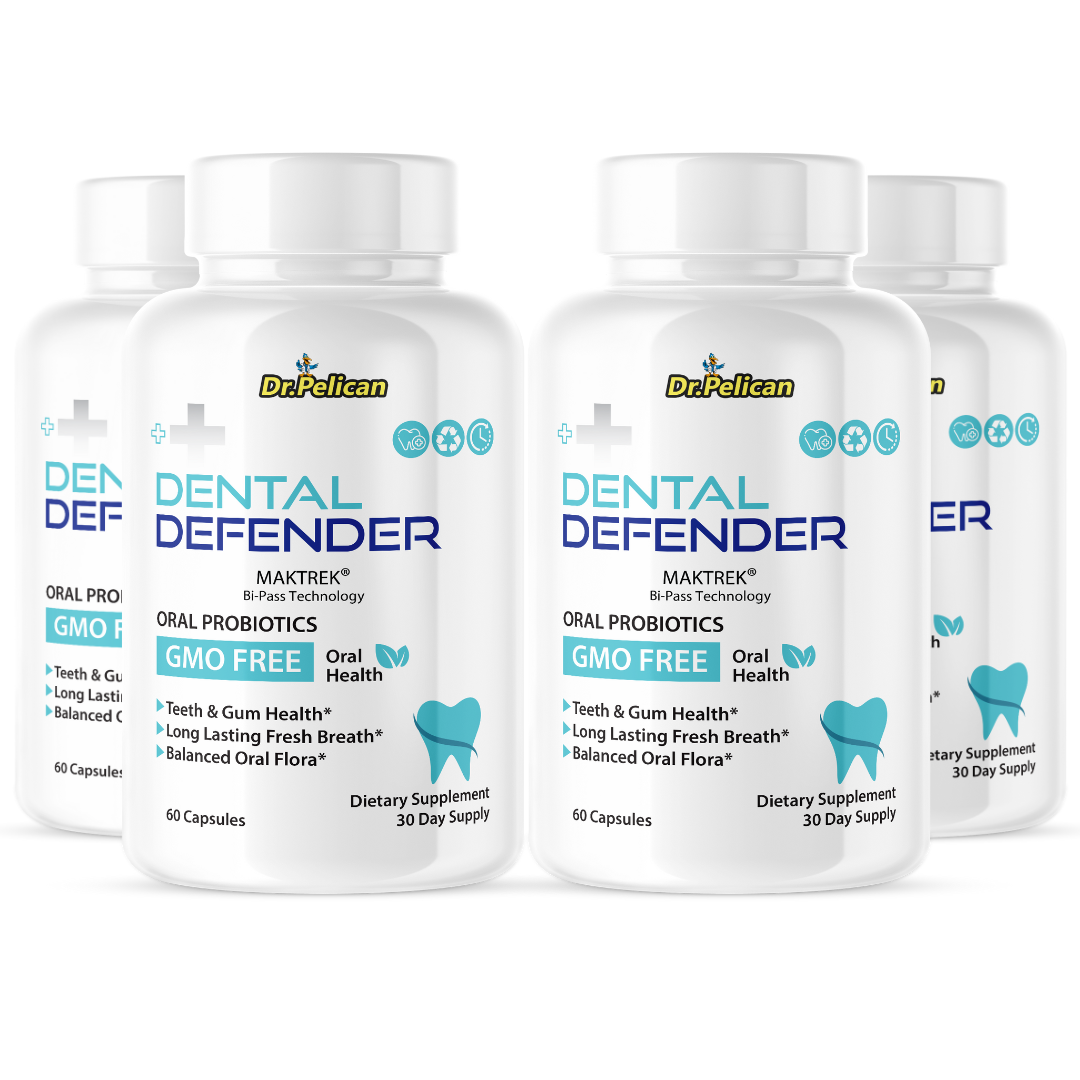 Dental Defender- Oral Support- 4 Bottles- 240 Capsules – Pelican Vitamins