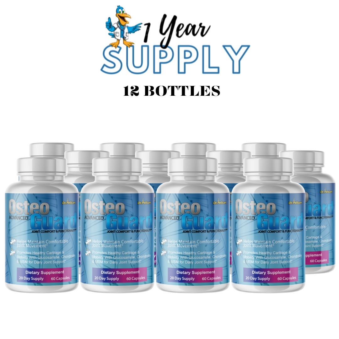 Osteo Guard Joint Health Support 12 Bottles 720 Capsules – Pelican Vitamins