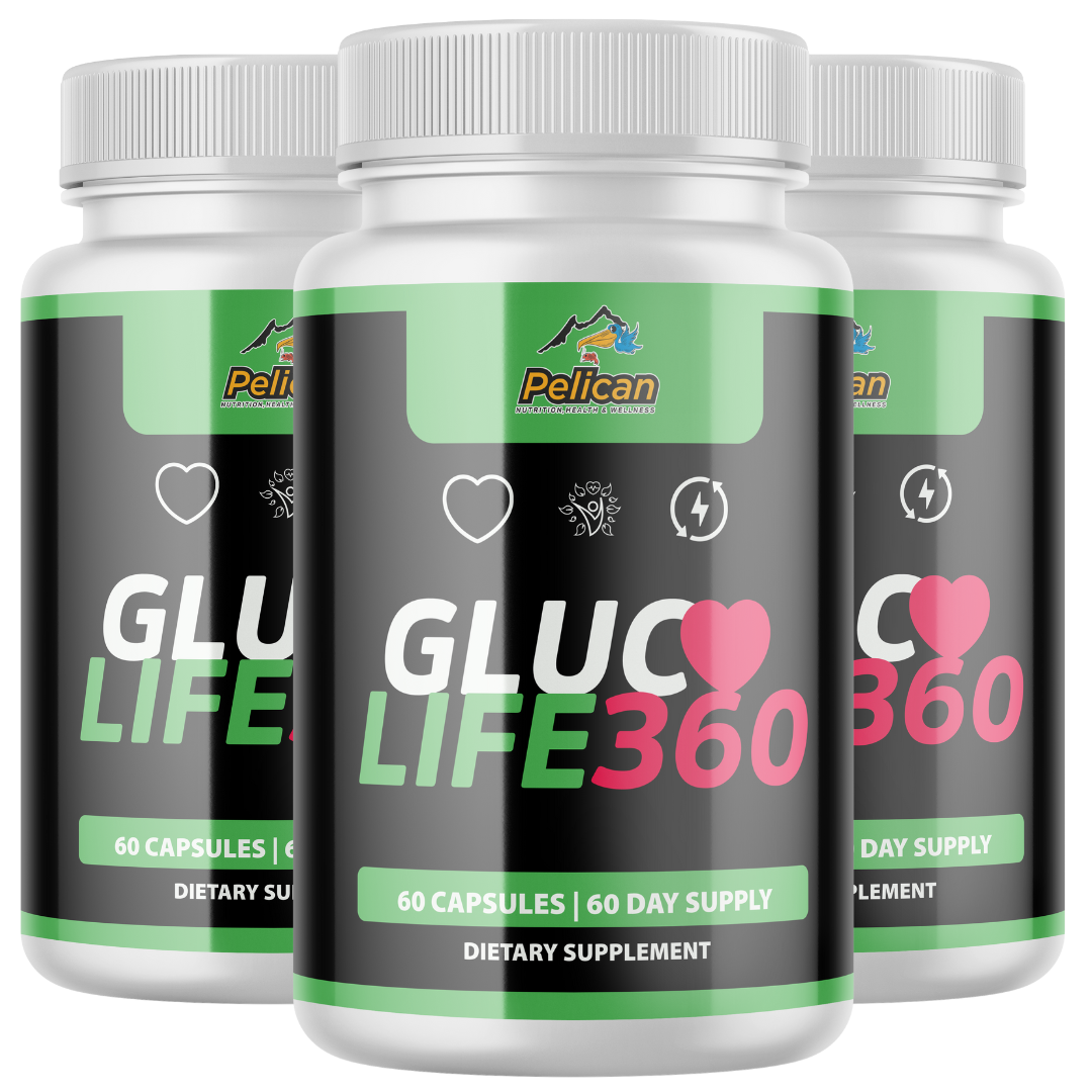 GLUCO LIFE 360 Blood Support 3 Bottles 180 Capsules – Pelican Vitamins