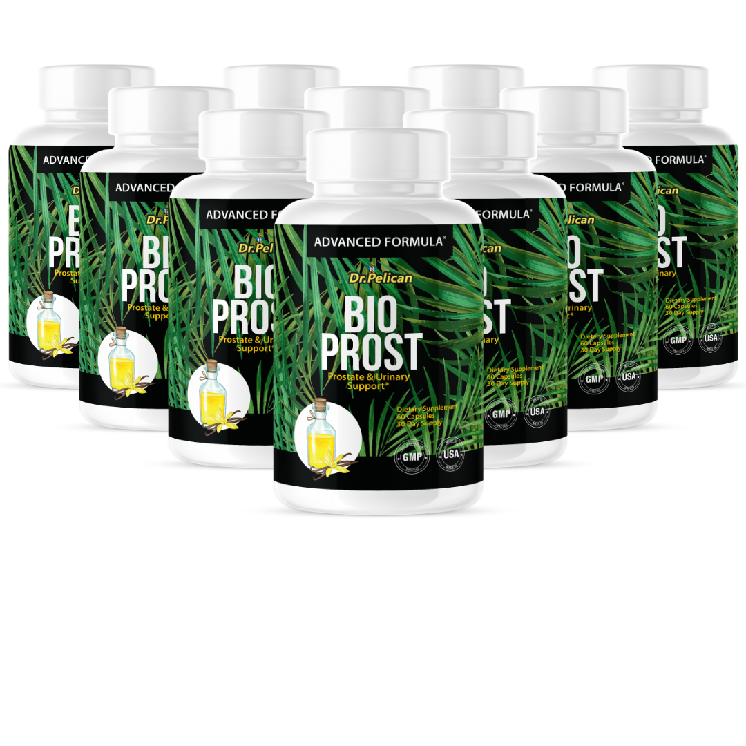 Bio Prost- Prostate Support- 10 Bottles- 600 Capsules – Pelican Vitamins