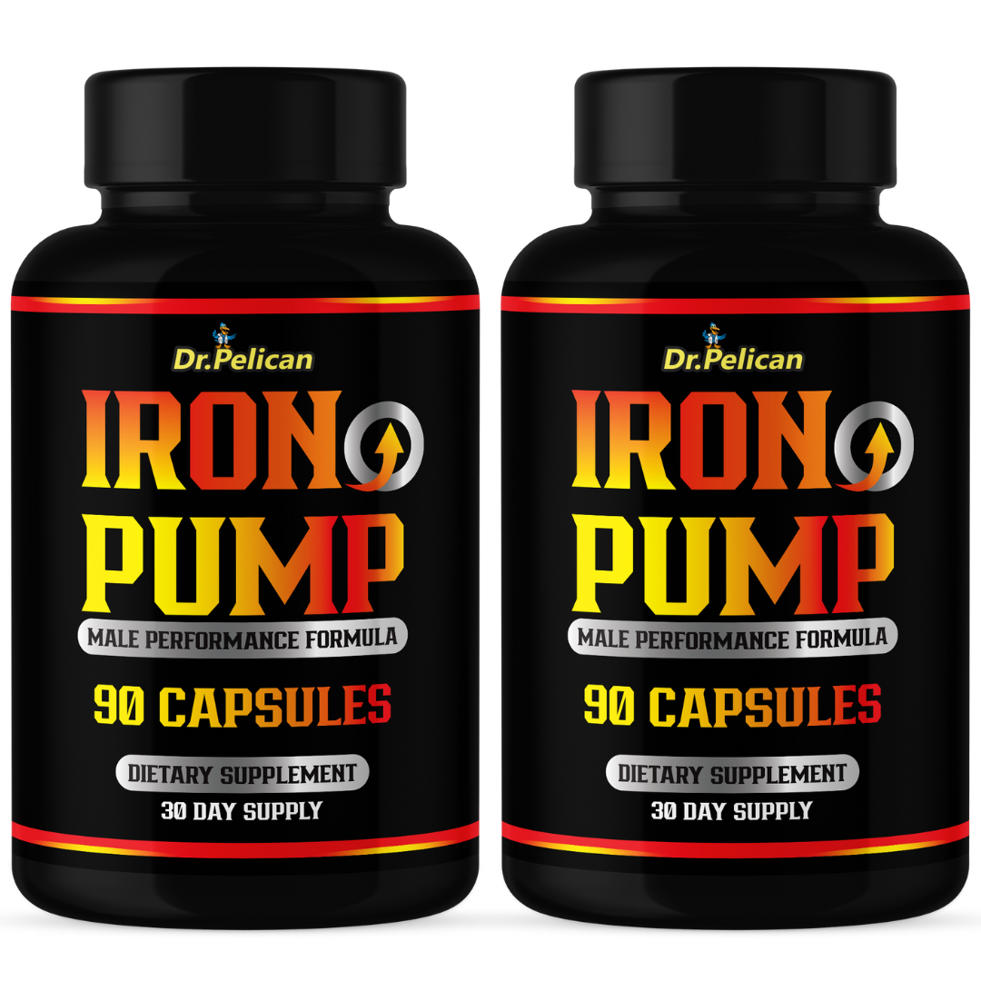 Iron Pump- Bodybuilding & Men's Health Support- 2 Bottles- 180 Capsule ...