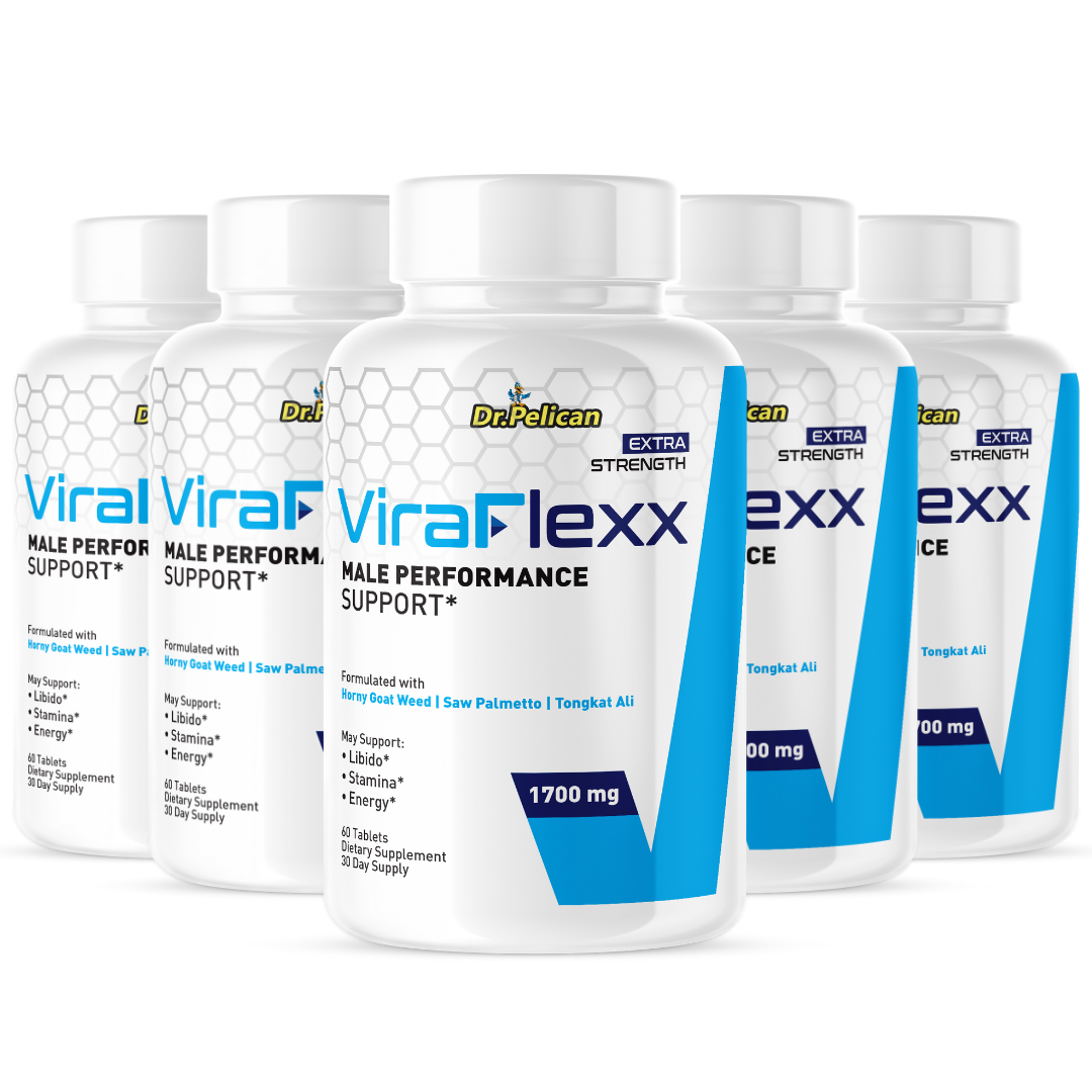 ViraFlexx - Men's Health & Performance- 5 Bottles- 300 Tablets ...