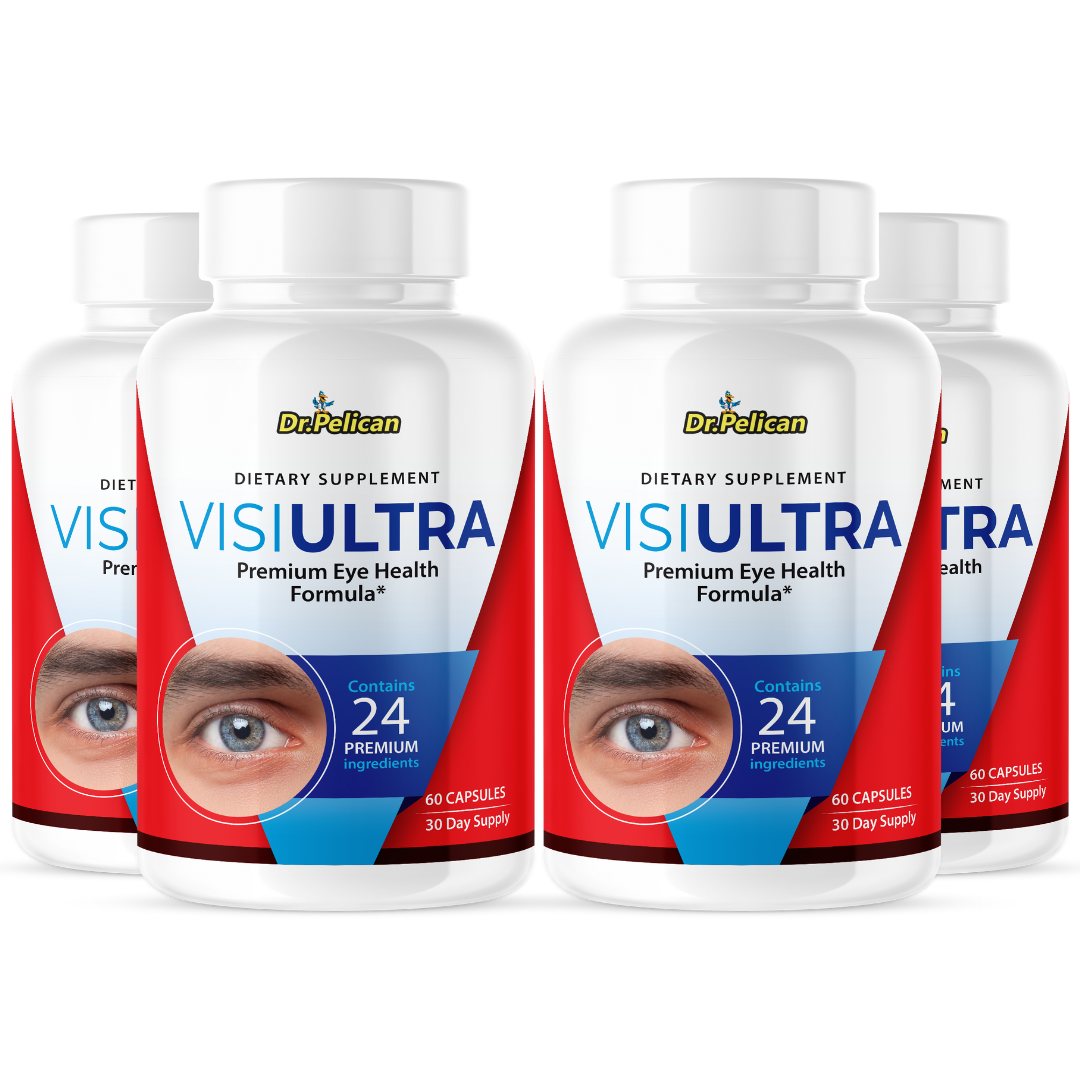Visiultra- Eye Support- 4 Bottles- 240 Capsules – Pelican Vitamins