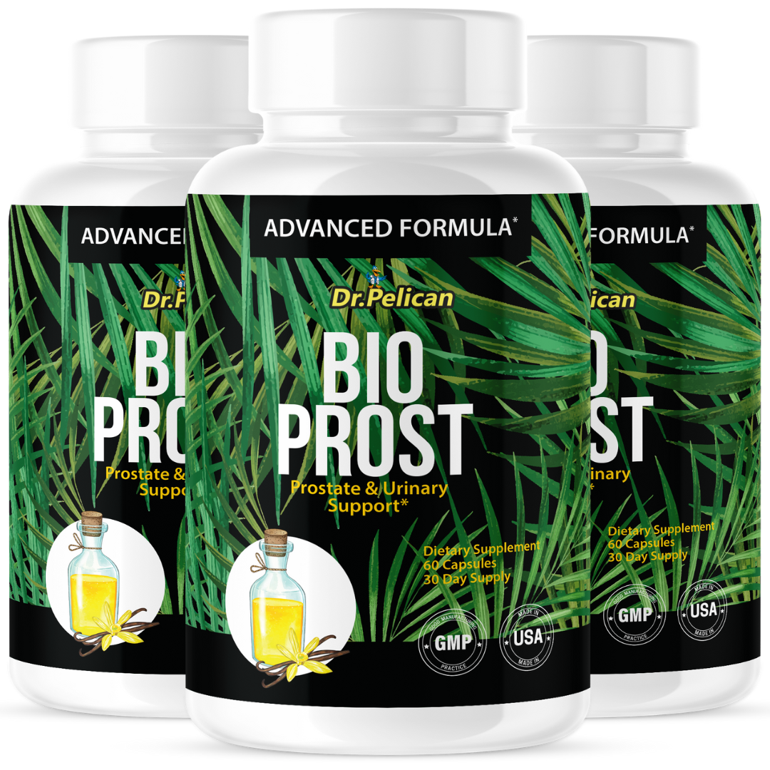 Bio Prost- Prostate Support- 3 Bottles- 180 Capsules – Pelican Vitamins