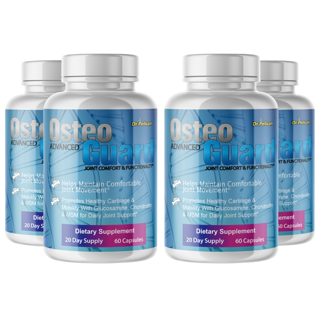 Osteo Guard Joint Health Support 4 Bottles 240 Capsules – Pelican Vitamins