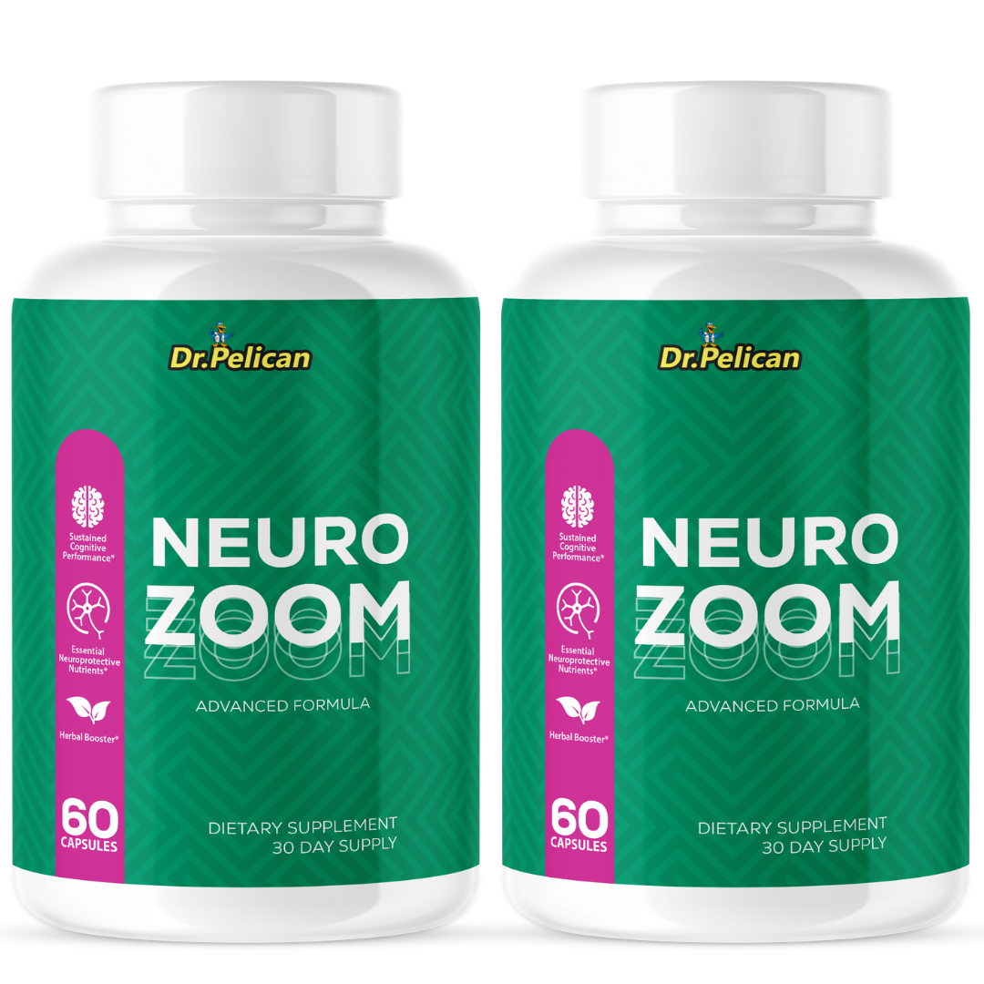 Neuro Zoom- Brain Support- 2 Bottles- 120 Capsules – Pelican Vitamins