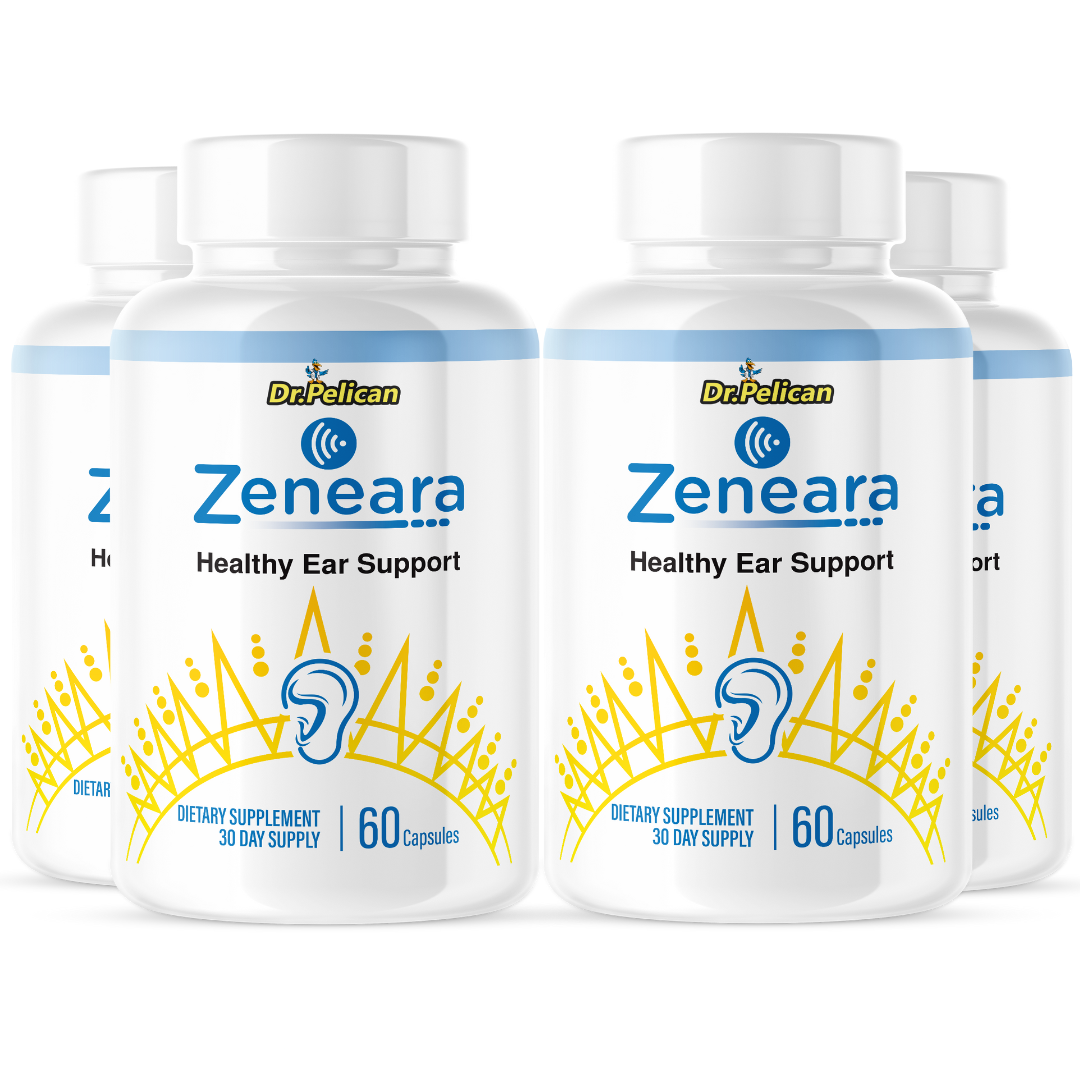 Zeneara- Hearing Support- 4 Bottles- 240 Capsules – Pelican Vitamins