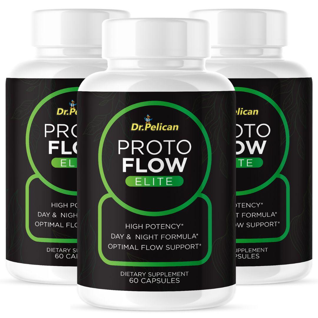 Proto Flow Elite-Optimal Flow Support/Day & Night - 3 Bottles- 180 Cap ...