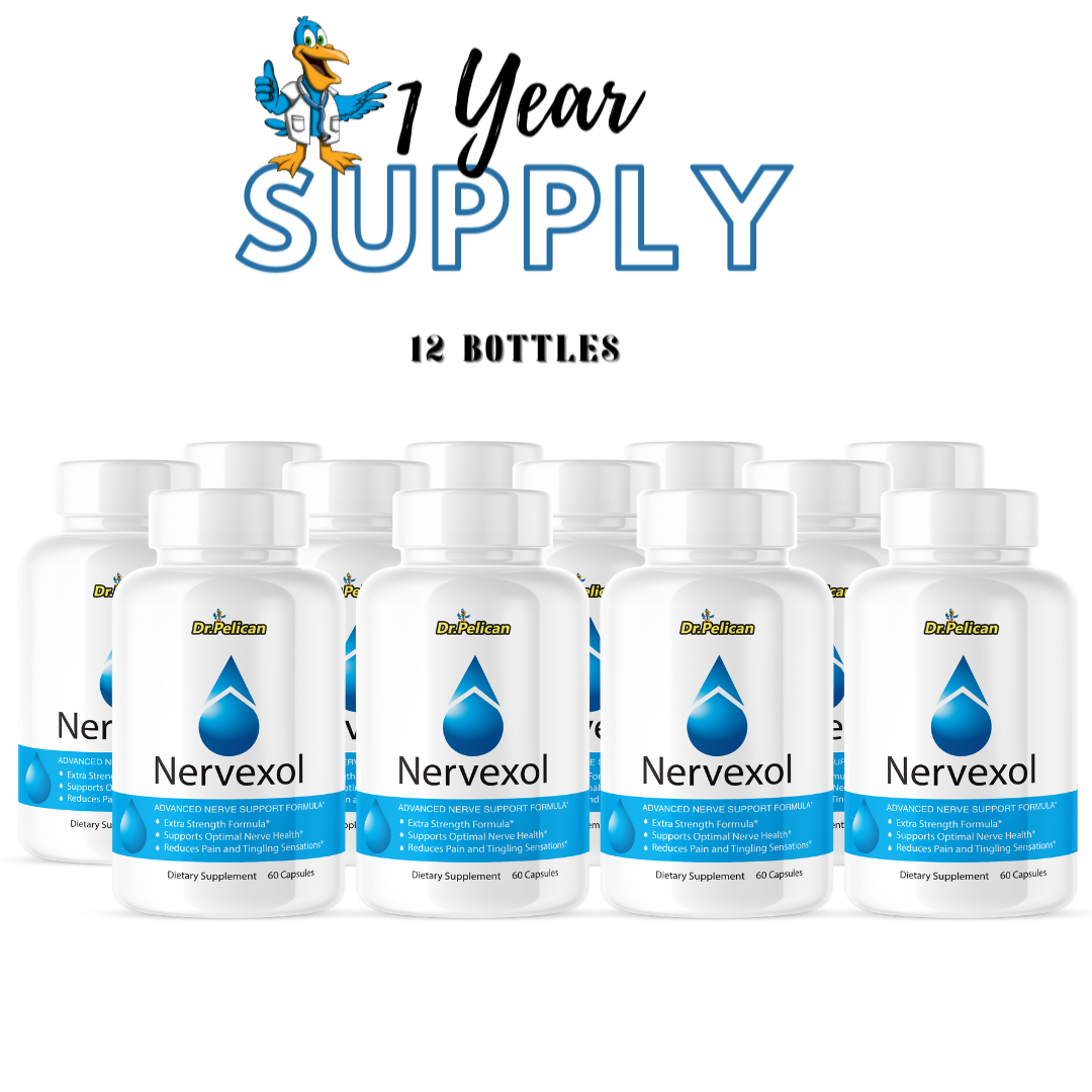 Nervexol- Pain Reducer/ Nerve Health- 12 Bottles- 720 Capsules ...