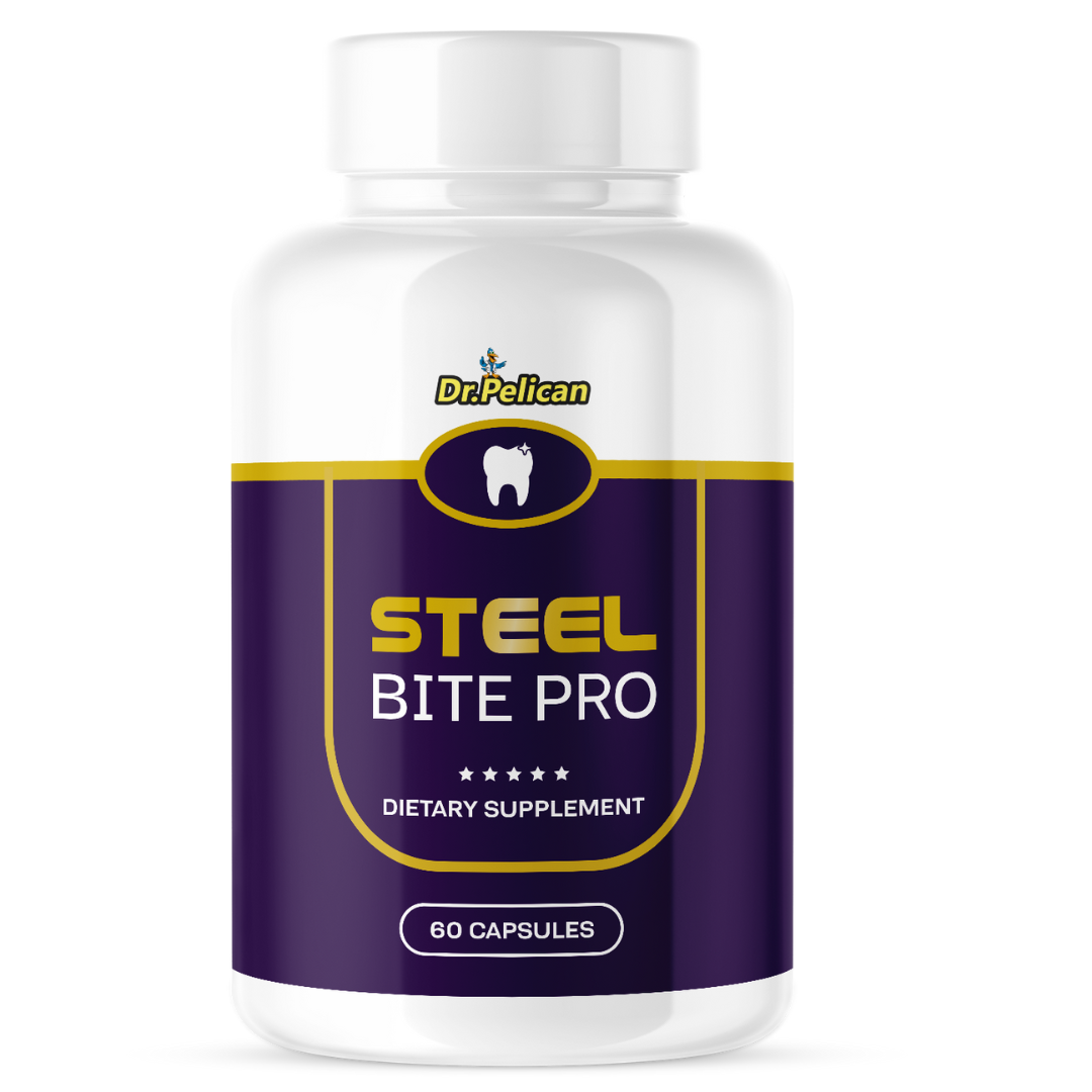 Steel Bite Pro-Teeth & Gums/ Oral Health /Pain Sensitivity- 60 Capsule ...