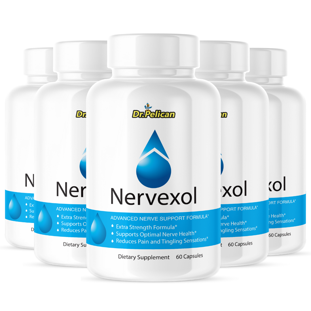 Nervexol- Pain Reducer/ Nerve Health- 5 Bottles- 300 Capsules – Pelican ...