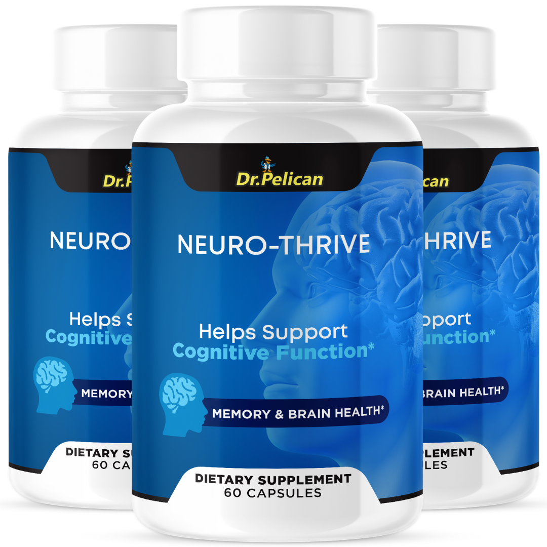 Neuro-Thrive- Brain Support- 3 Bottles- 180 Capsules – Pelican Vitamins