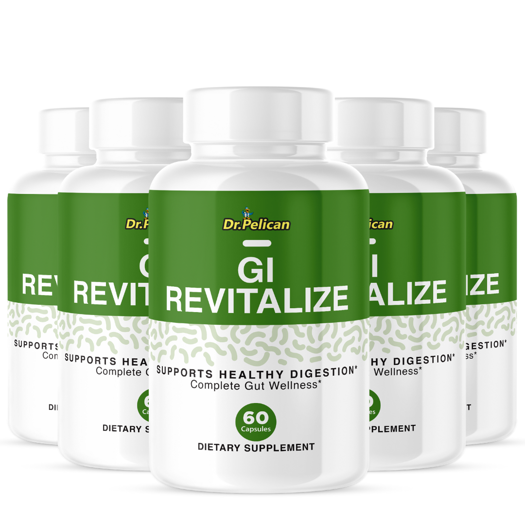 GI Revitalize -Digestive Support- 5 Bottles- 300 Capsules – Pelican ...