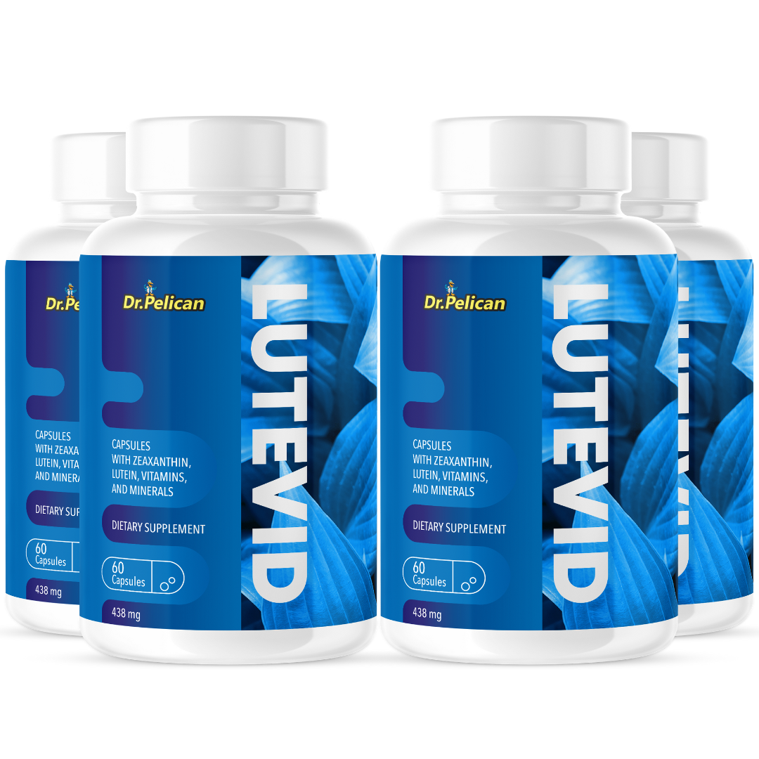 Lutevid- Eye Support- 4 Bottles- 240 Capsules – Pelican Vitamins